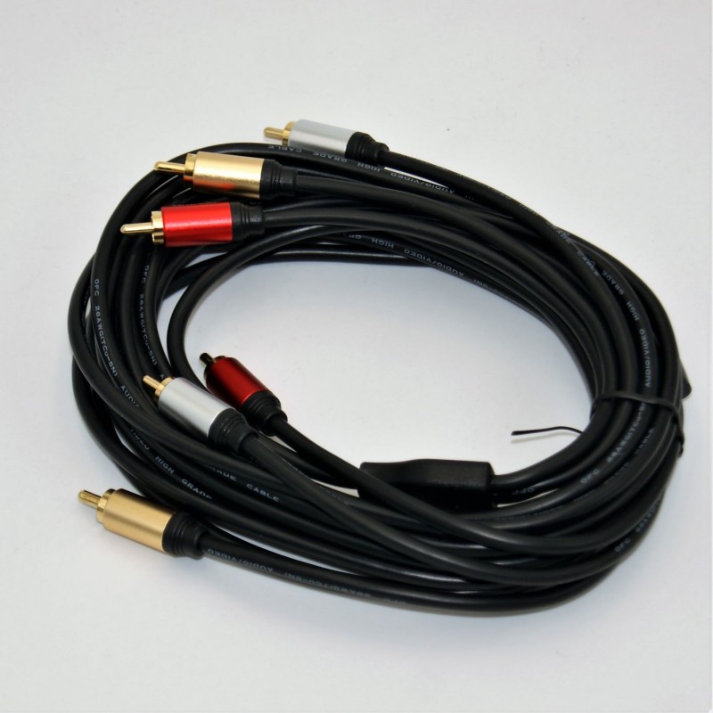 ΚΑΛΩΔΙΟ ΗΧΟΥ ΣΤΕΡΕΟ 5m 3-3RCA ANDOWL QY-AV03
