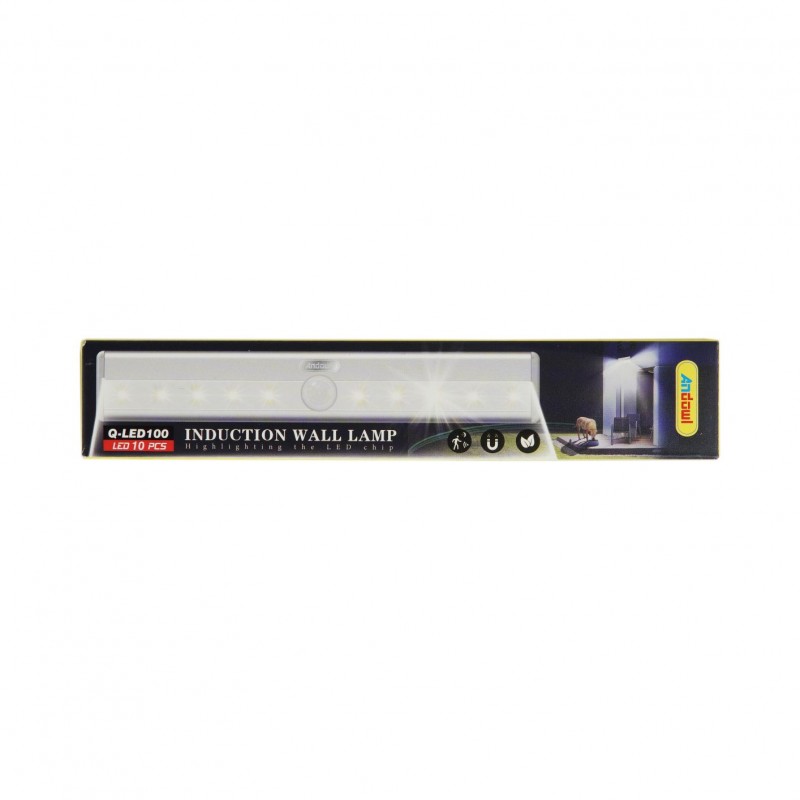 ΦΩΣ ΤΟΙΧΟΥ ΜΕ 10 LED ANDOWL Q-LED100