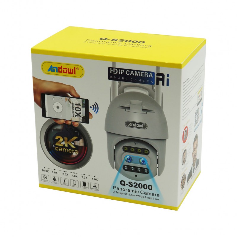 ΑΣΥΡΜΑΤΗ ΚΑΜΕΡΑ ΜΕ ΑΝΙΧΝΕΥΤΗ ΚΙΝΗΣΗΣ ANDOWL Q-S2i