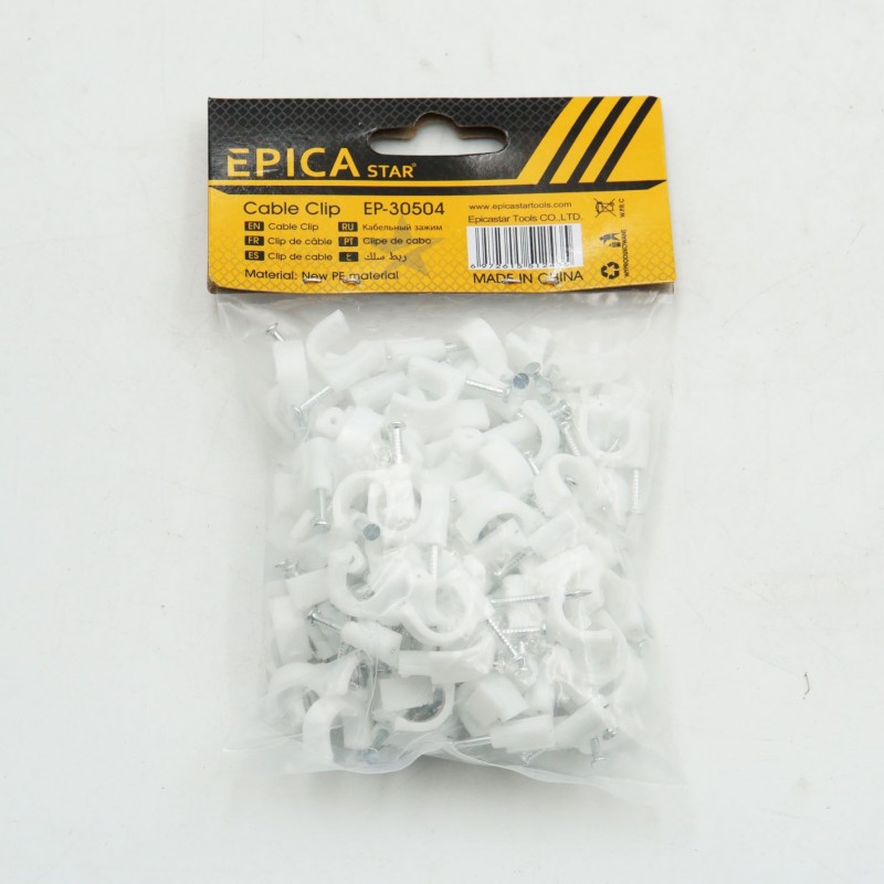 EPICA STAR ΣΤΗΡΙΓΜΑ ΚΑΛΩΔΙΩΝ ΡΟΚΑ 10mm 100ΤΜΧ EP-30504